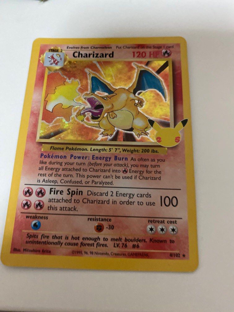 Charizard base set celebrations, Hobbies & Toys, Toys & Games on Carousell