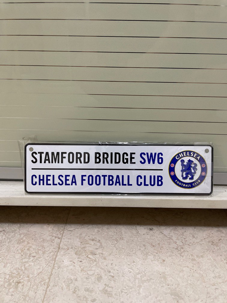 Chelsea EPL Football Club Metal plate, Furniture & Home Living, Home ...