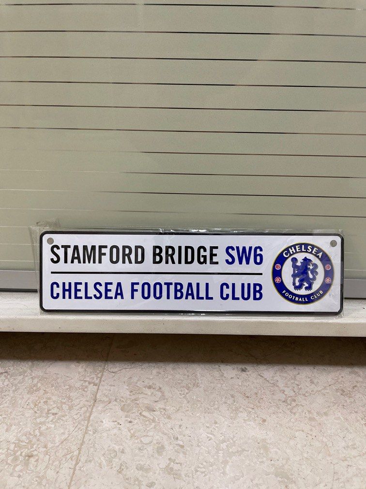 Chelsea EPL Football Club Metal plate, Furniture & Home Living, Home ...