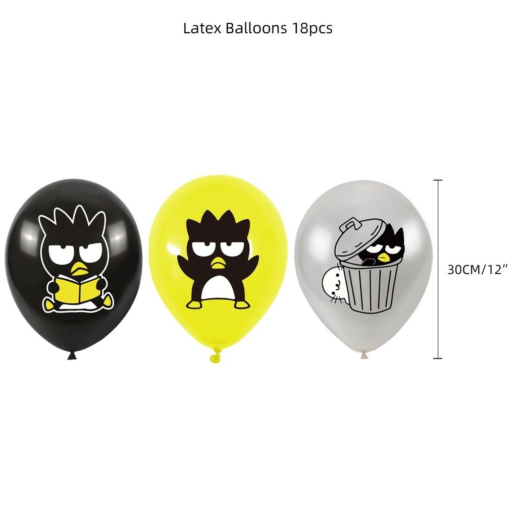 (Coming Soon) Cute Sanrio BAD BADTZ-MARU Theme Balloons Banner Cake ...