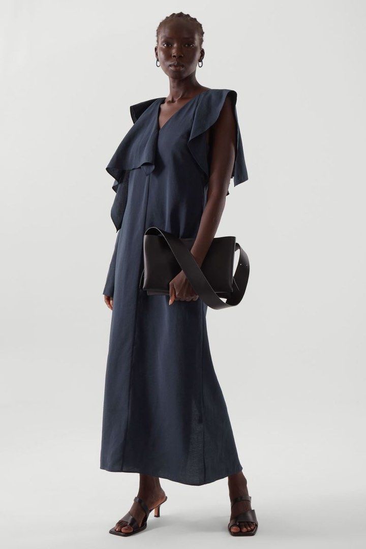 COS modal long blue color dress, Women's Fashion, Dresses & Sets ...