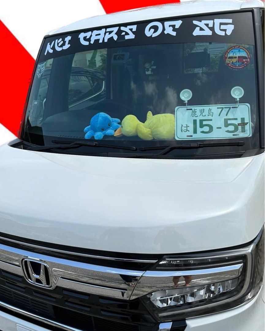 Custom Car Sunshade Sunstrip Decal Sticker for Honda N Van N Box High ...