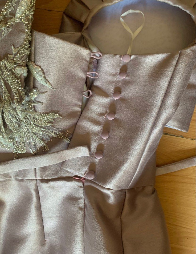 Custom made Filipiniana Gown, Women's Fashion, Dresses & Sets, Evening ...