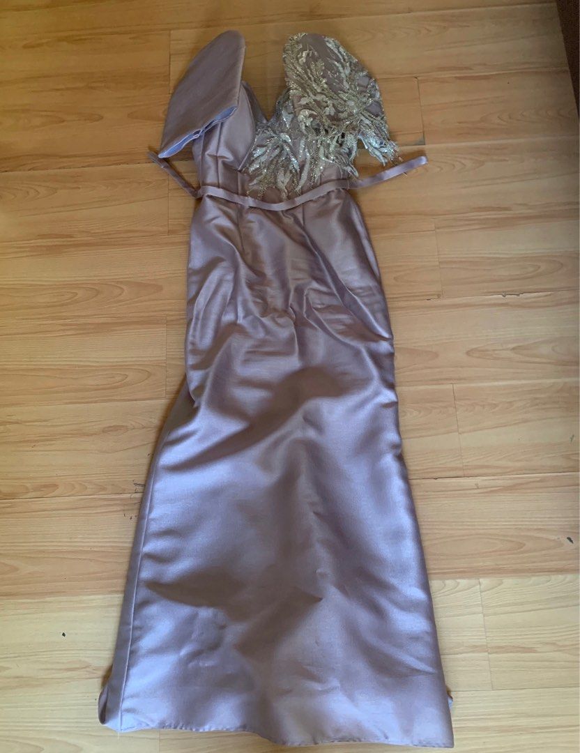 Custom made Filipiniana Gown, Women's Fashion, Dresses & Sets, Evening ...