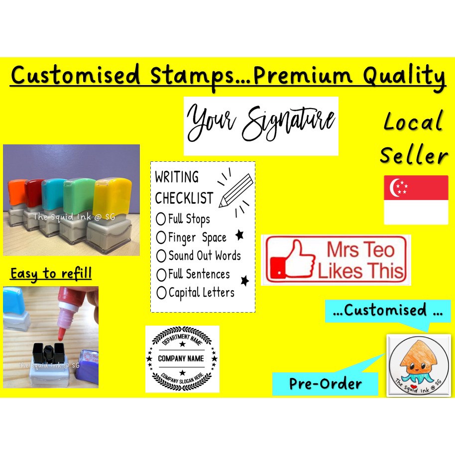 Customized Stamp Chop | Signature Stamp Chop | Teacher chop Stamp ...