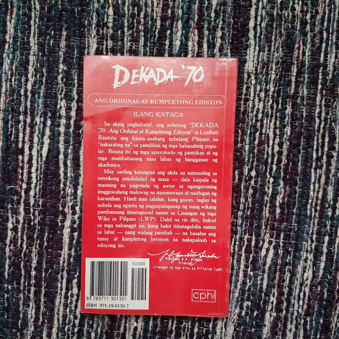 Dekada '70 - Lualhati Bautista, Hobbies & Toys, Books & Magazines ...