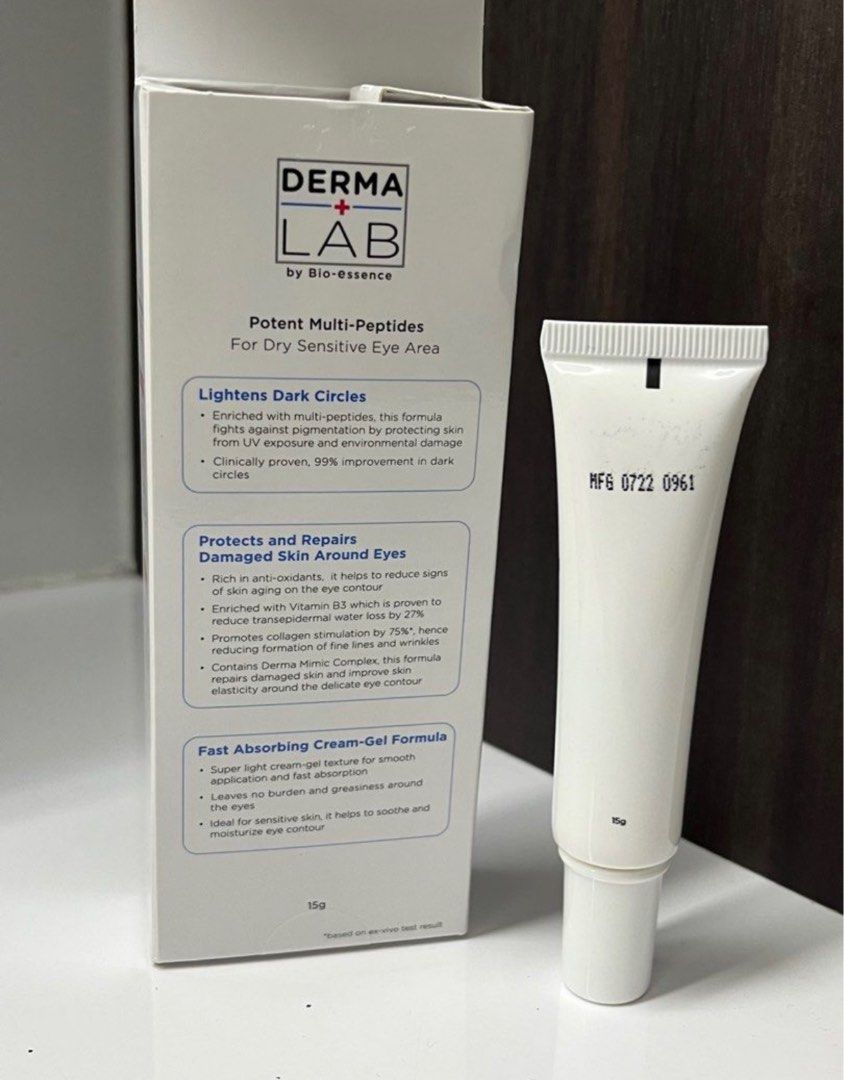 DERMA LAB hydraceutic oligopeptide eye cream-gel, Beauty & Personal Care, Face, Face Care on ...