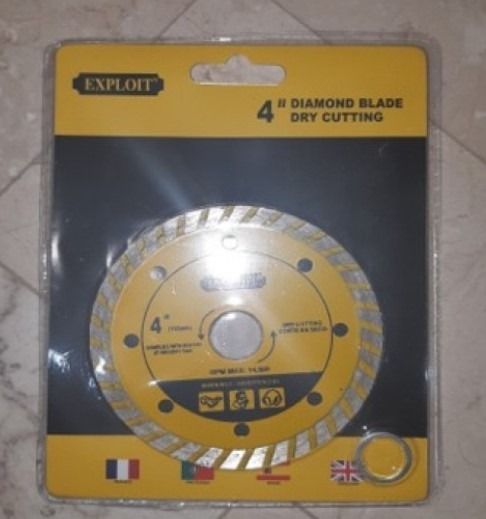 Diamond Blade Cutting Disc 4" Non-Segmented Continuous Diamond Disc 4 ...