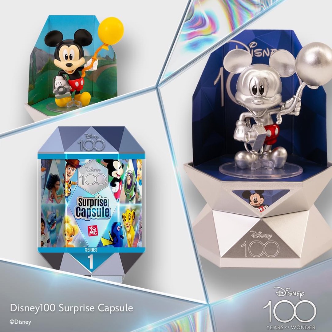Disney 100 capsule surprise egg Silver Mickey Mouse chase secret ...