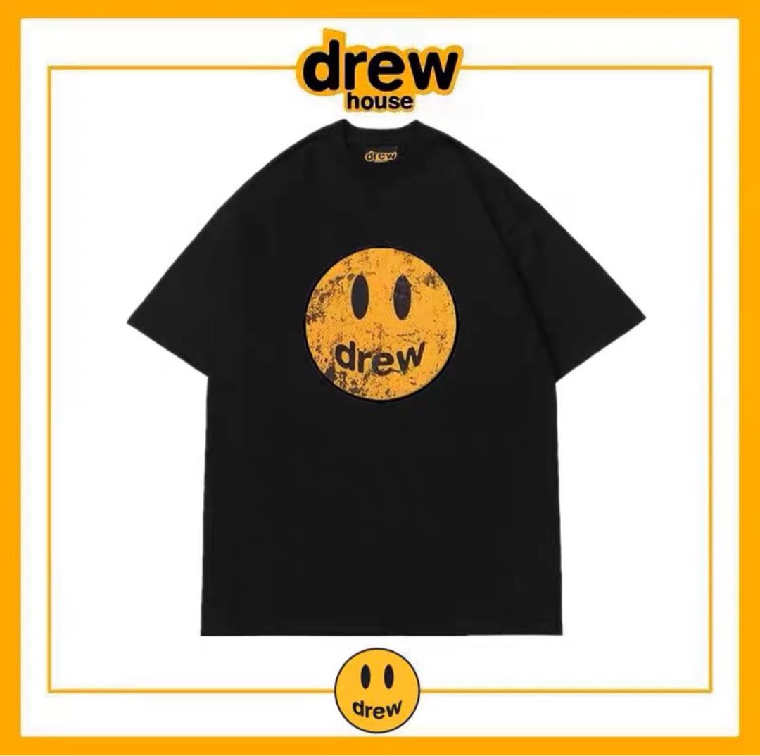 DrewHouse Faded Smiley Mascot Tee, Men's Fashion, Tops & Sets, Tshirts ...