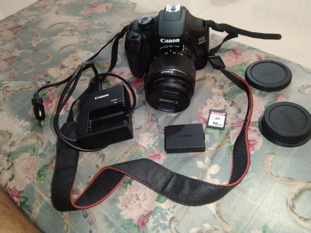 DSLR CANON 3000D, Photography, Cameras on Carousell