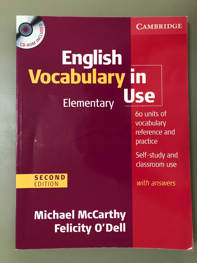 English Vocabulary in Use (Elementary) (Cambridge), 興趣及遊戲, 書本 & 文具, 教科書 ...