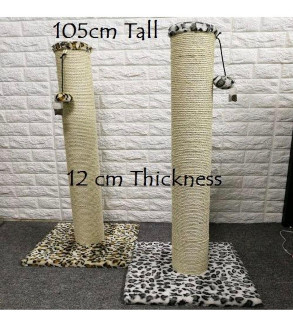 Extreme Tall 105 cm Sisal Rope Cat Scratching Post Extra 12.5 cm ...