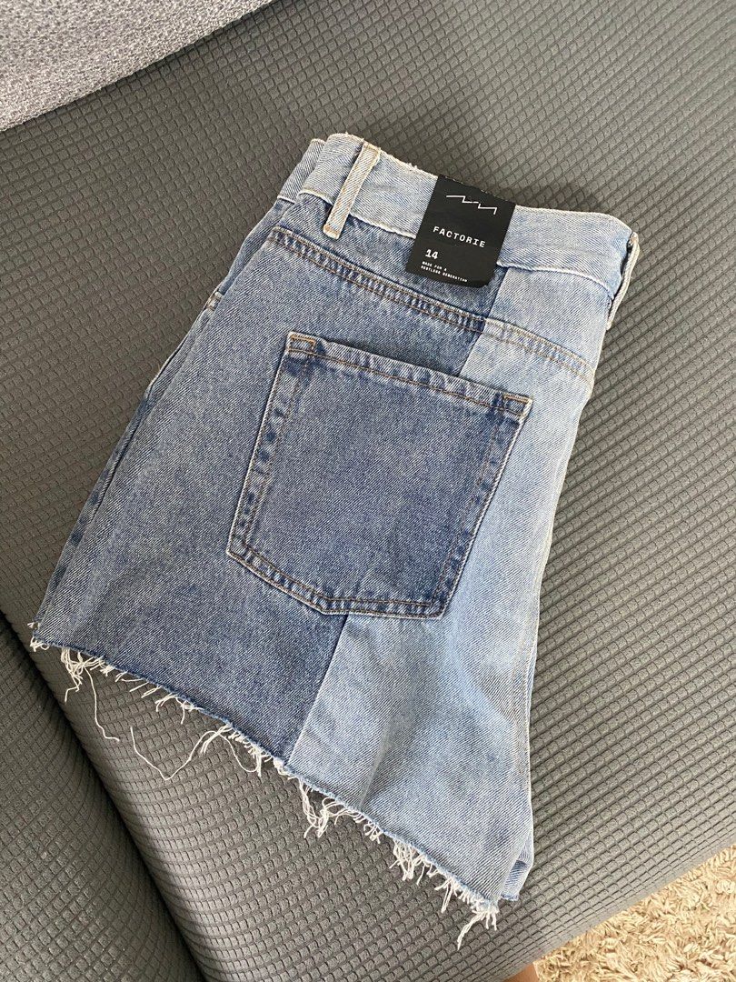 FACTORIE DENIM HW SHORT, Women's Fashion, Bottoms, Shorts on Carousell