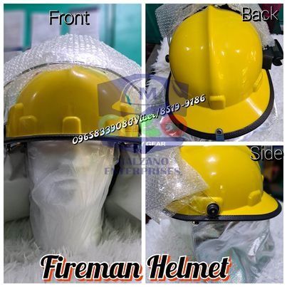 Fireman Helmet Fire Proof Fireman's Safety Helmet With Goggle Amice ...