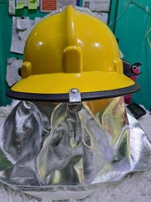 Fireman Helmet Fire Proof Fireman's Safety Helmet With Goggle Amice ...
