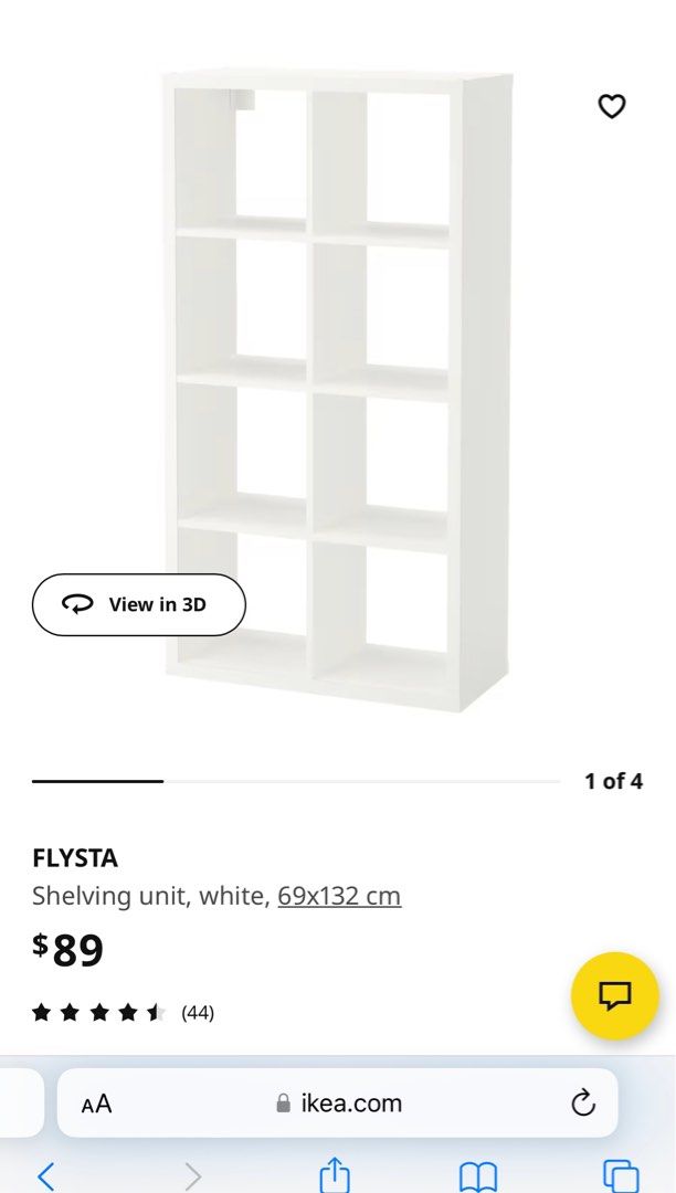 Flysta Ikea Shelving Unit, Furniture & Home Living, Furniture, Shelves ...