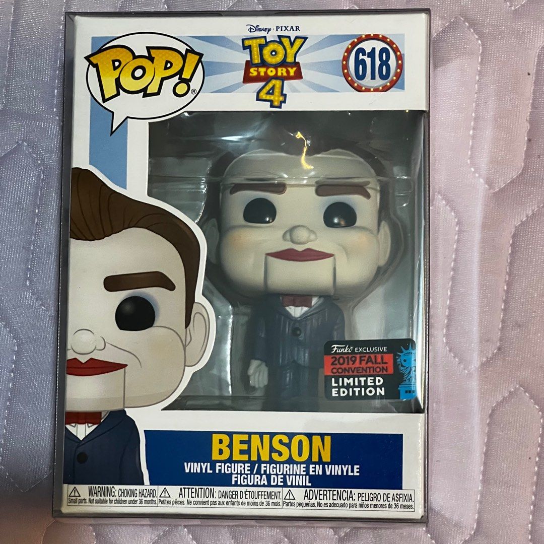 退坑超便宜亂賣一通 Funko pop#618 正版 玩具總動員4 阿本Benson 2019NYCC限定版 台灣無代理, 書籍、休閒與玩具 ...