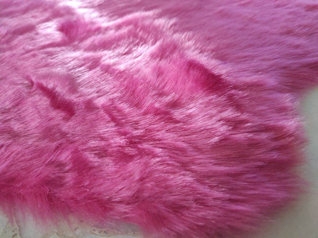 Furry mat/carpet - Pink, Furniture & Home Living, Home Decor, Carpets ...