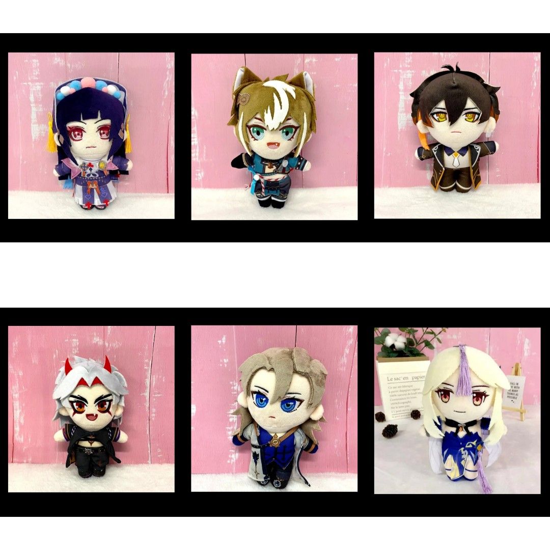 [Genshin] Character Plushies Electro Pyro Hydro Cryo Dendro Anemo Geo ...