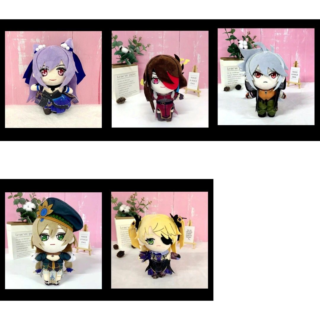 [Genshin] Character Plushies Electro Pyro Hydro Cryo Dendro Anemo Geo ...