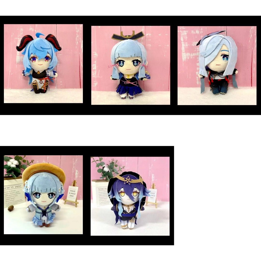 [Genshin] Character Plushies Electro Pyro Hydro Cryo Dendro Anemo Geo ...