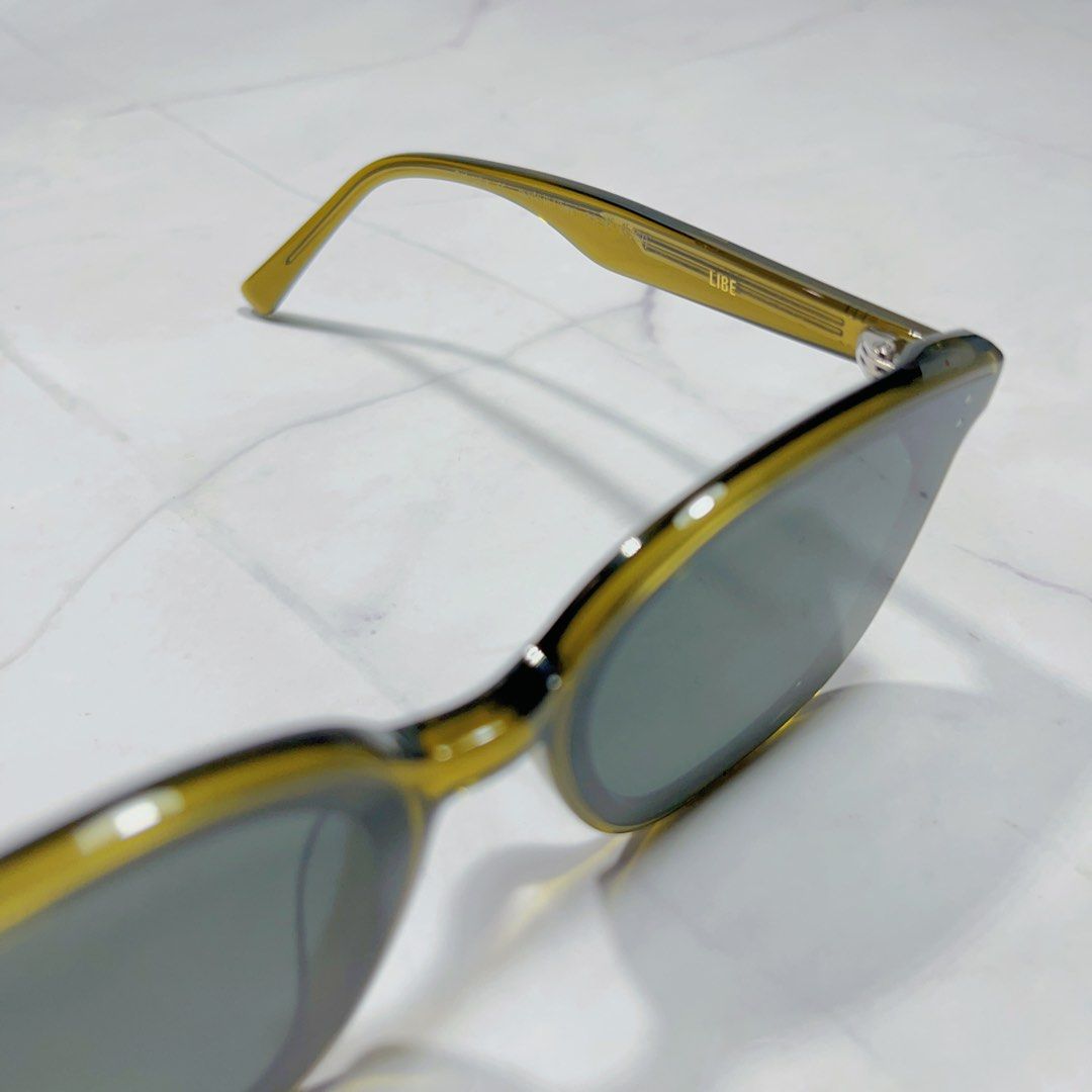 Gentle Monster Sunglasses | Libe KC1 | Size 64 | Khaki Frame Black Lenses | Soft square, Women's ...