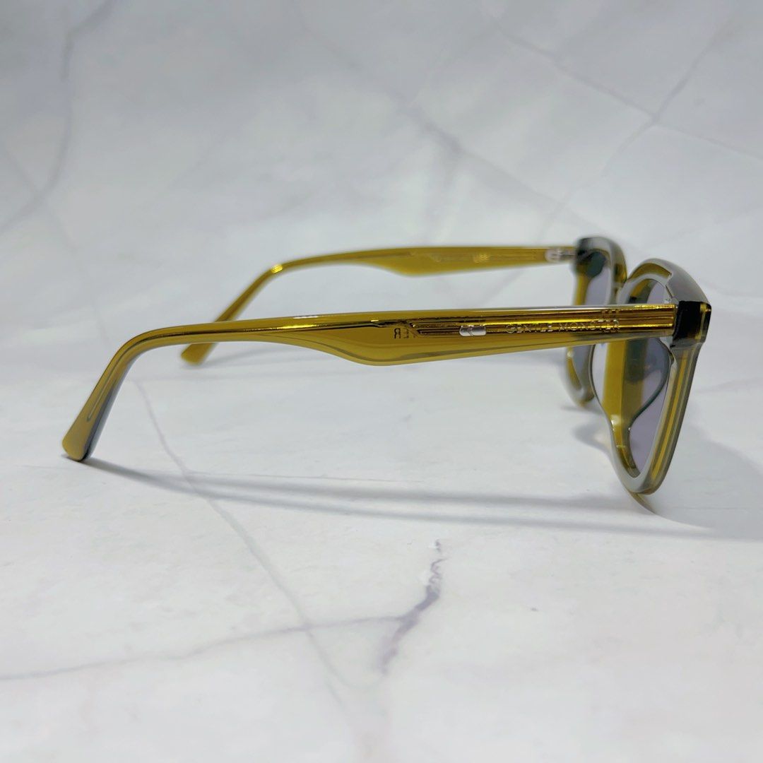 Gentle Monster Sunglasses | Libe KC1 | Size 64 | Khaki Frame Black Lenses | Soft square, Women's ...