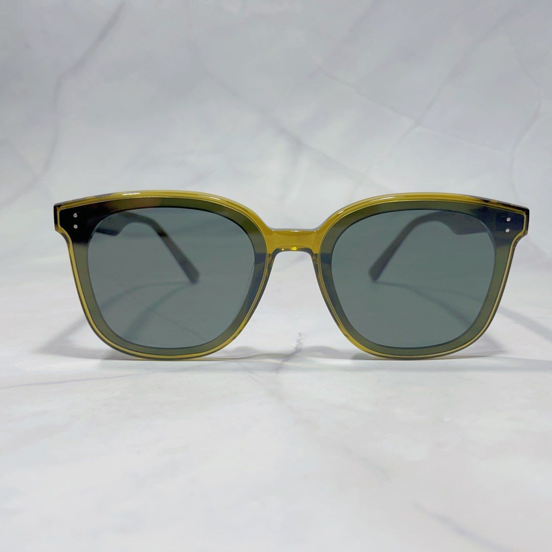 Gentle Monster Sunglasses | Libe KC1 | Size 64 | Khaki Frame Black Lenses | Soft square, Women's ...