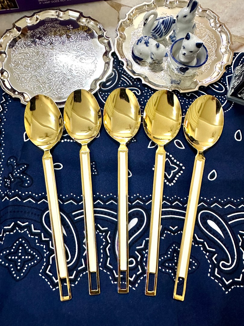 Golden Spoons, Furniture & Home Living, Kitchenware & Tableware, Coffee ...