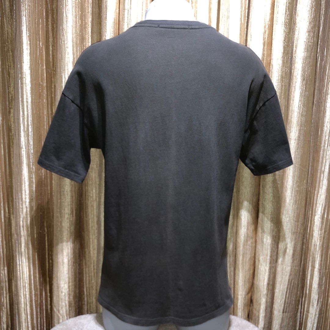 GUCCI ROUNDNECK GIANT PRINTOUT LOGO TSHIRT STONE GRAY (Please view all ...