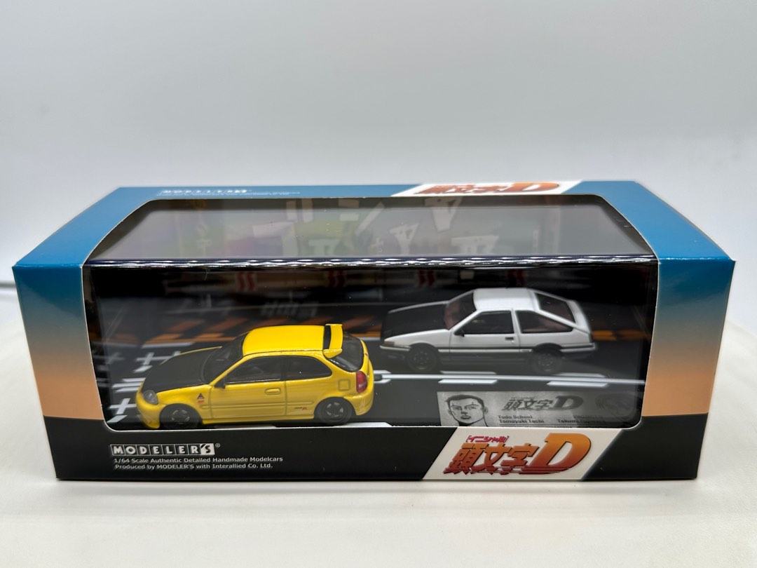 Hi-Story 1/64 Initial D Stage 4 Twin Car Set, Hobbies & Toys, Toys ...