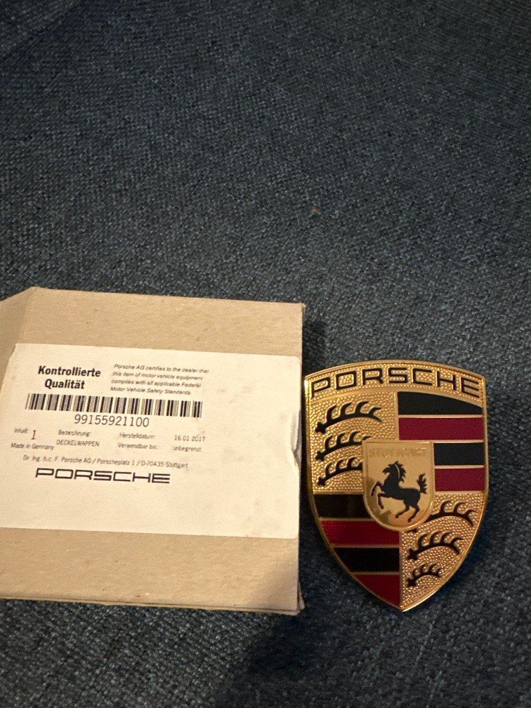 Hood Crest Iii - Genuine Porsche for Porsche 911, Boxster, Cayman ...