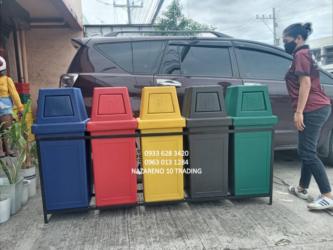 Hooded trash Bin Segregation Bin on Carousell