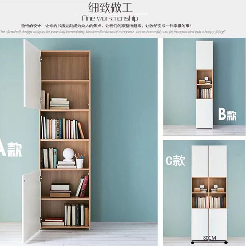 Household bookcase bookcase multi-functional storage cabinet simple ...