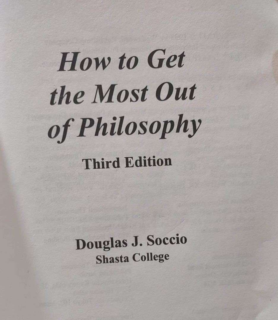 HOW TO GET THE MOST OUT OF PHILOSOPHY on Carousell