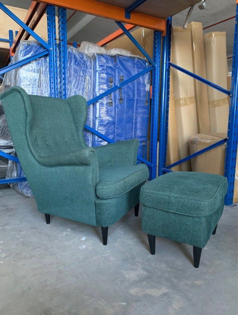 IKEA Arm Chair (STRANDMON), Furniture & Home Living, Furniture, Chairs ...