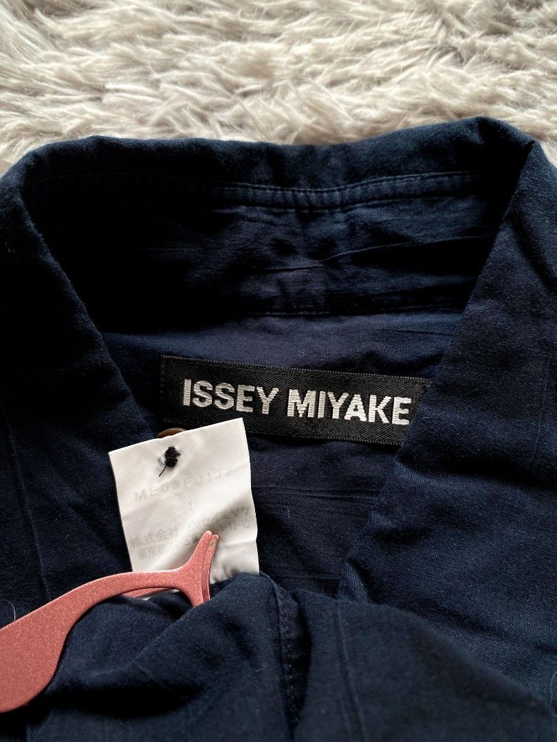 Issey Miyake - Condensed Border Polo Shirt, Men's Fashion, Tops & Sets ...