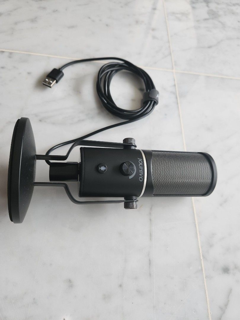 JOUNIVO Jv-901usb Desktop Microphone, Audio, Microphones on Carousell