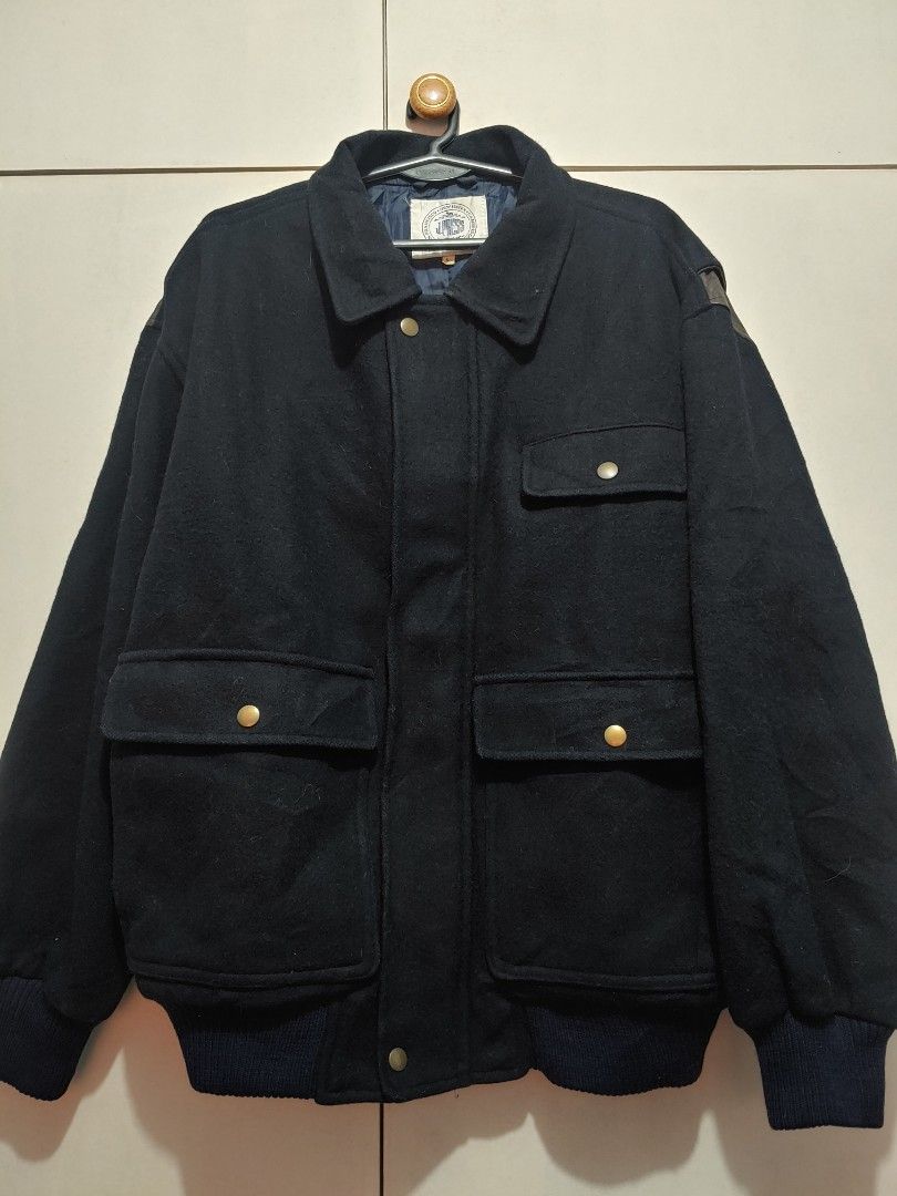 JPress J Press Wool Leather Varsity Jacket Julius Tart Baracuta Momotaro Iron Heart Pure Blue ...