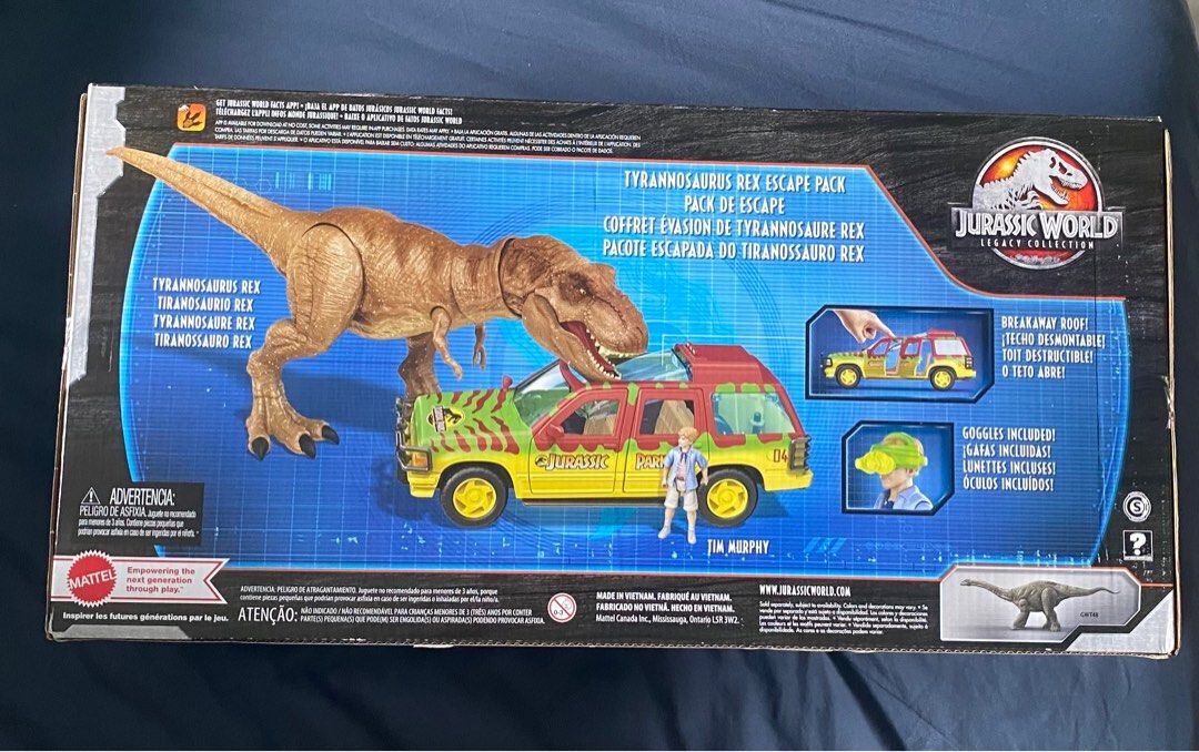 Jurassic Park Legacy Collection Tyrannosaurus rex Escape Pack ($145 ...