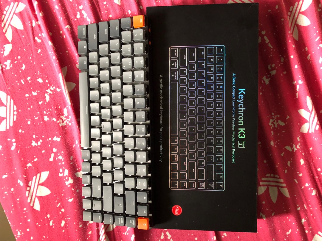 Keychron K3 Mechanical Keyboard (75% Layout, Wired/Bluetooth, White LED ...