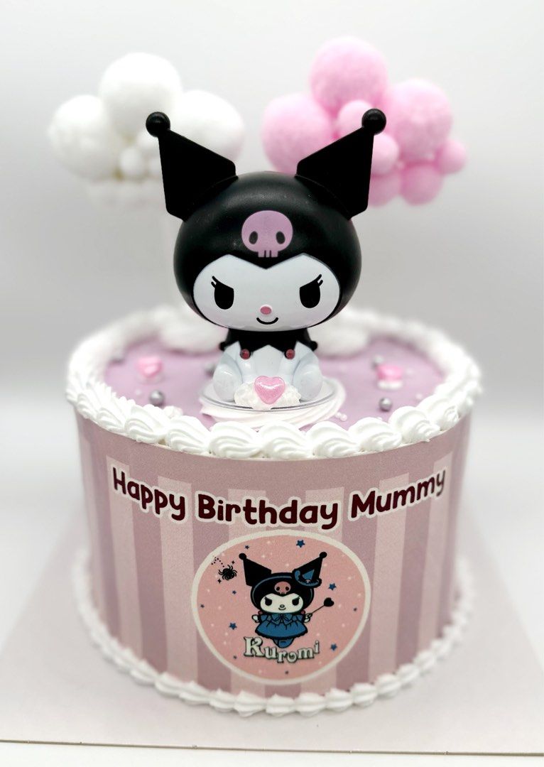Kuromi Cake Sanrio Cake, Food & Drinks, Homemade Bakes on Carousell