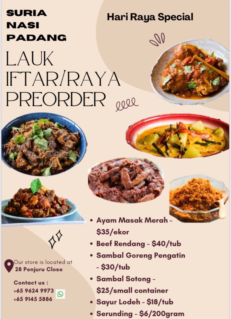Lauk Raya, Food & Drinks, Local Eats on Carousell