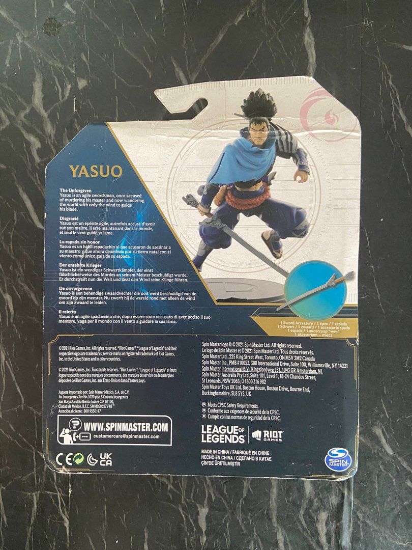 League of Legends Yasuo Figure, Hobbies & Toys, Toys & Games on Carousell