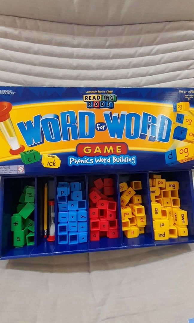 Learning Resource Word for Word Phonics Word Building Game, Hobbies ...