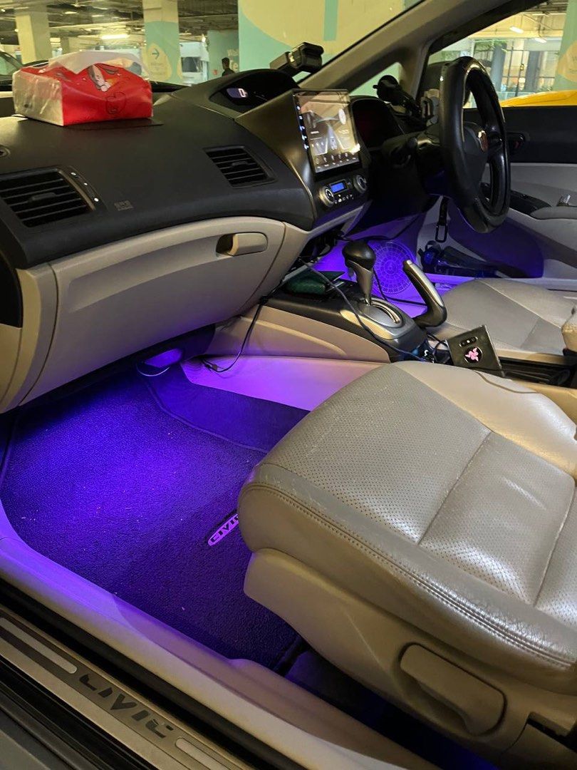 Legroom RGB LED for Honda Civic FD (with mobile app control), Car ...