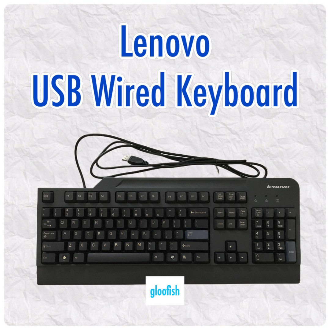 Lenovo USB Wired Keyboard, Computers & Tech, Parts & Accessories ...