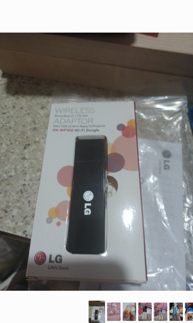 LG wireless adapter AN-WF 100, 家庭電器, 電視 & 其他娛樂, 電視組件及配件 - Carousell