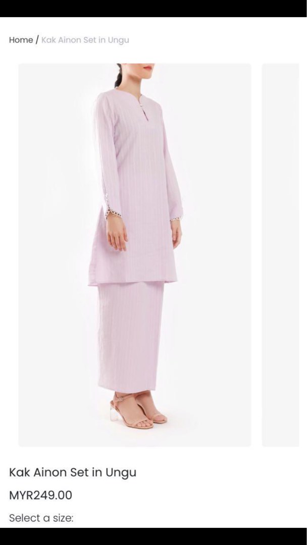 Lilit Woman Kak Ainon In Ungu Lilac Womens Fashion Muslimah